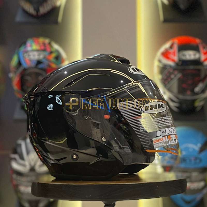 Jual Ink Dynamic Helm Half Face - Black Di Seller Premium Box ...