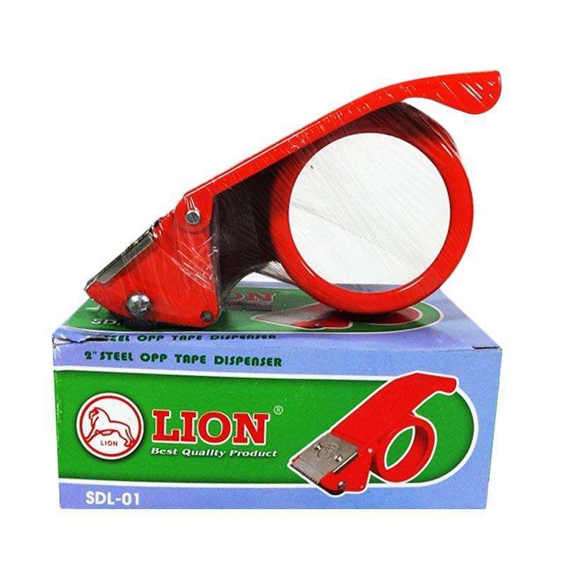 Jual Dispenser Tape Lion [sdl-01] / Stell Opp Tape Cutter 2 Inchi ...