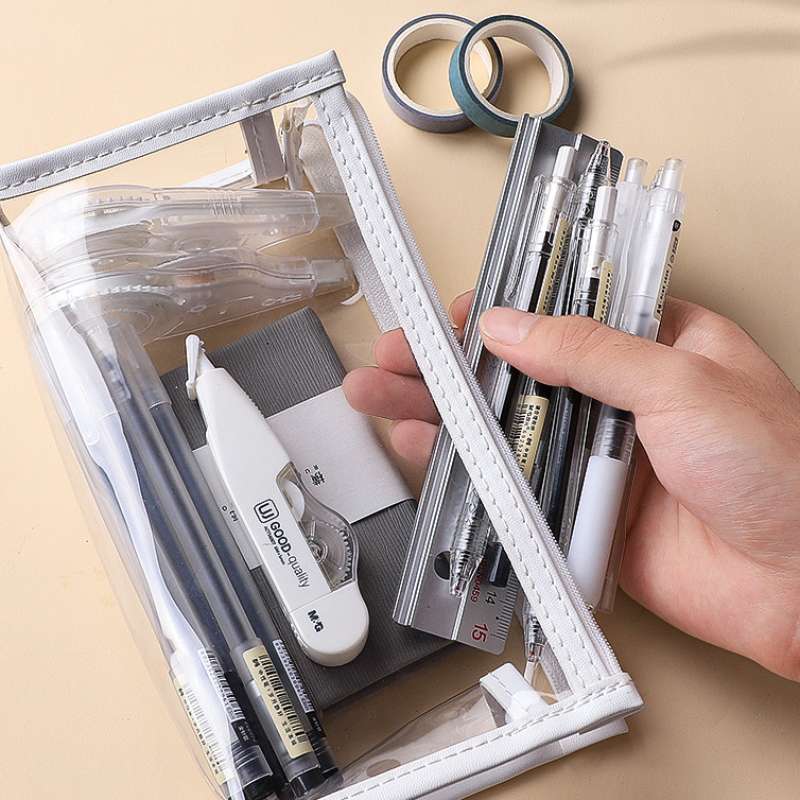 Promo Raja Import S5993 Kotak Pensil Bening / Kotak Pensil Kapasitas ...