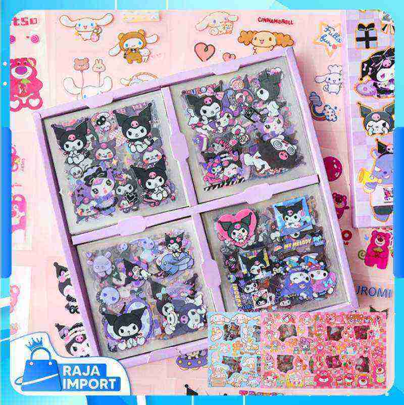 Promo Raja Import 5872 Stiker 100 Lembar / Sticker Motif Kartun Korea ...