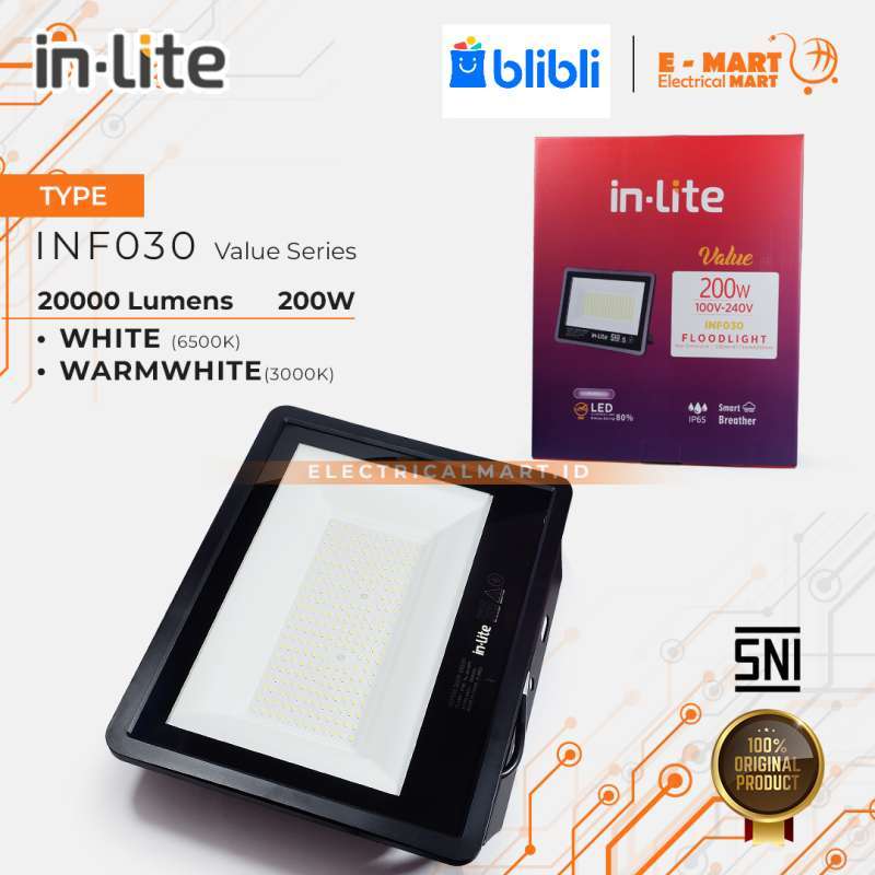 Jual Lampu Sorot 200 W Inlite 💯 Harga Murah & Kualitas Terbaik Januari 2026
