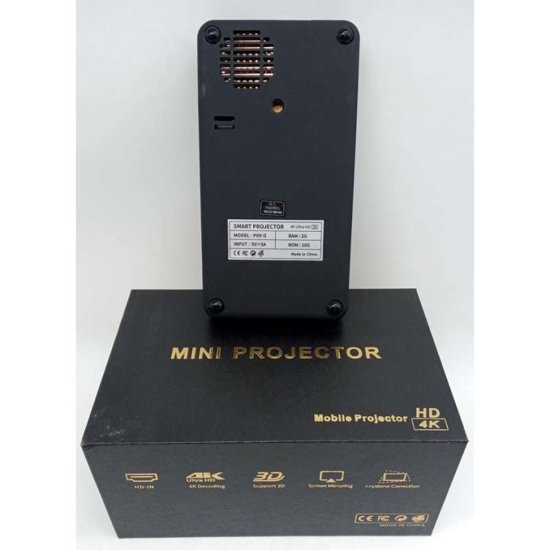 Jual Mini Proyektor Dlp P09-ii Resolusi 4k Ultra Hd Android Projector 50 Ansi Lumens (bogor ...