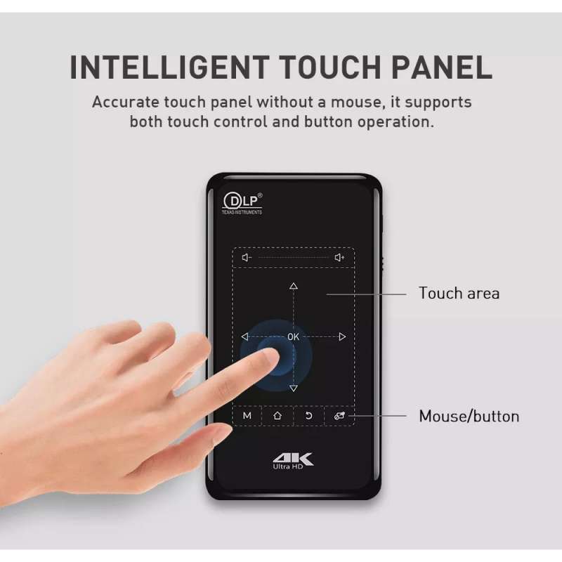 Jual Mini Proyektor Dlp P09-ii Resolusi 4k Ultra Hd Android Projector 50 Ansi Lumens (bogor ...