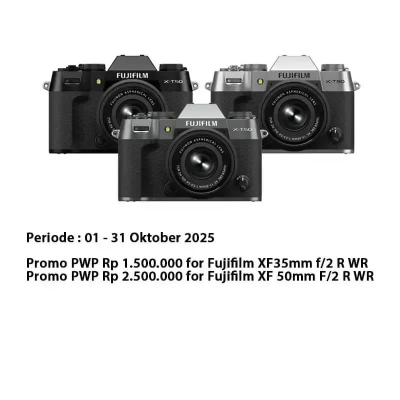 Promo Jpc Kemang Fujifilm Xt50 Kit 15-45mm Mirrorless Camera Fuji X-t50 Xt 50 Kit 15-45 Mm ...