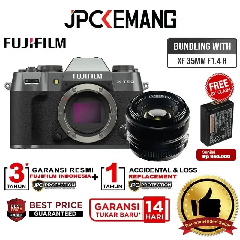 Promo Jpc Kemang Fujifilm Xt50 Body Only Fuji X-t50 Xt 50 Mirrorless ...