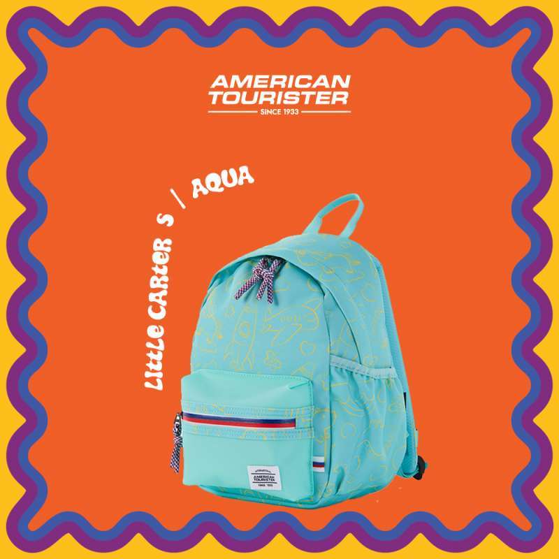 Jual American Tourister Little Carter Backpack S Antimicrobial - Aqua ...