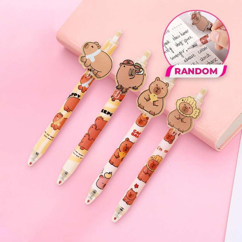 Jual Oem Rb-a96 Pena Mekanik Capybara 0.5mm Pulpen Gel Cartoon Alat ...