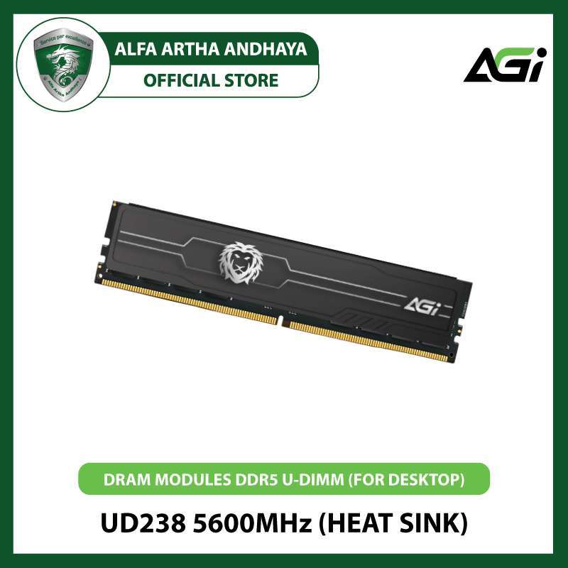 Jual Agi Memory U-dimm Ddr5 Ud238 5600mhz [heatsink] Di Seller Alfa Artha Andhaya Official Store ...