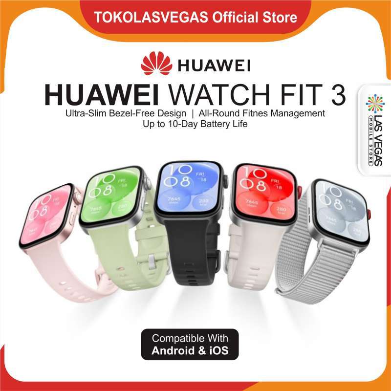 Jual HUAWEI Watch Fit 3 Smartwatch | 1.82 Ultra-slim | 10 Days Battery ...