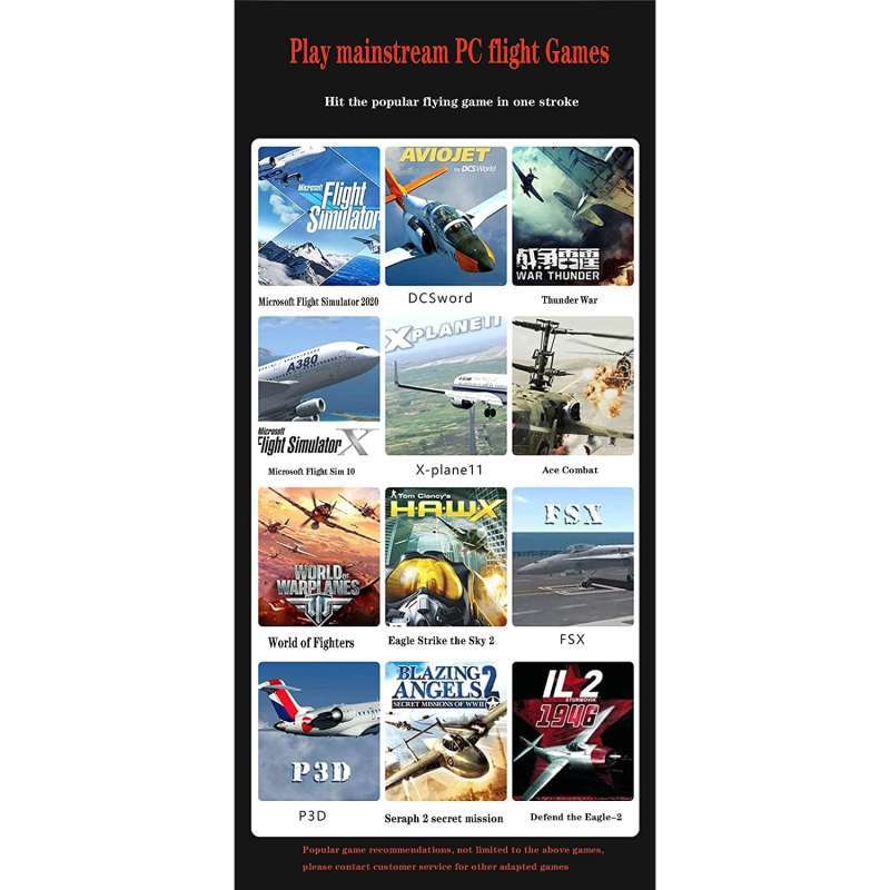 Jual Pxn F16 Wired Flight Stick Joystick Simulator Controller Vibration ...