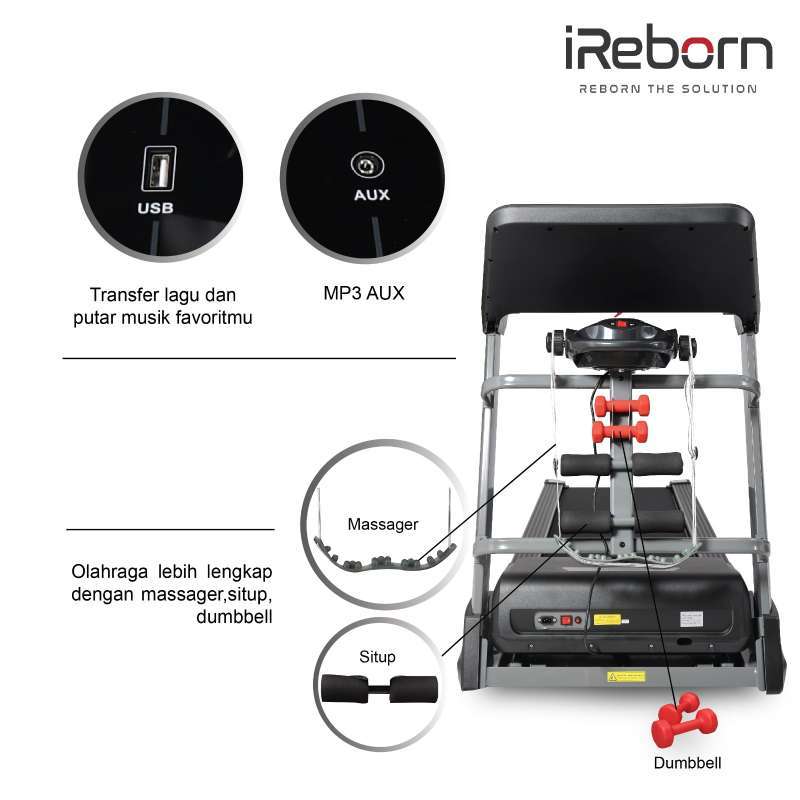 Promo Treadmill Elektrik Ireborn Milano Alat Fitness (jabodetabek ...