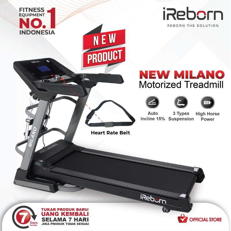 Promo Treadmill Elektrik Ireborn Milano Alat Fitness (jabodetabek ...