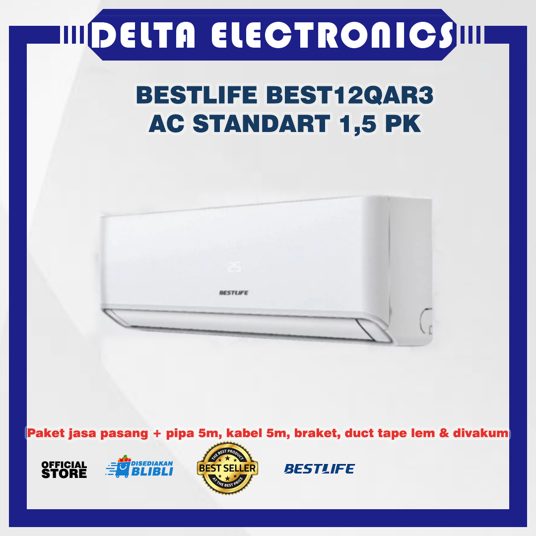 Jual Bestlife Best12qar Ac Standart [1,5 Pk+instalasi+vacum+pipa Set 5m ...