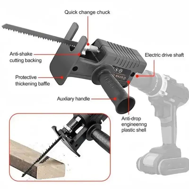 Jual Adaptor Konverter Sambungan Bor Gergaji Mesin Reciprocating ...