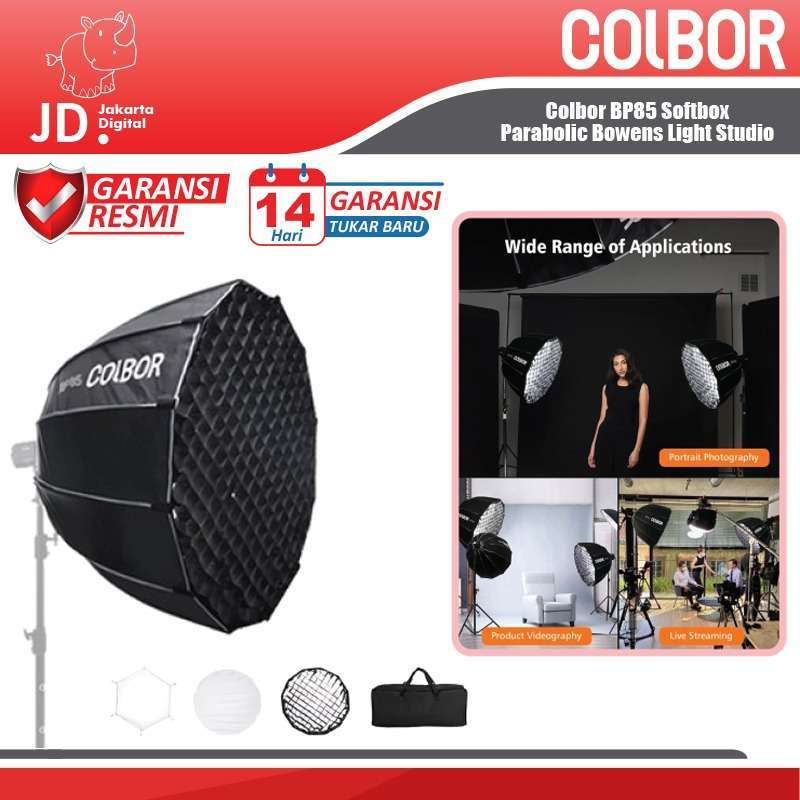 Jual Colbor Bp85 Softbox Parabolic Bowens Light Studio 85cm With Grid Di Seller Jakarta Digital ...