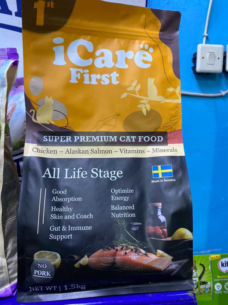 Promo Icare First 1,5 Kg - Makanan Kucing Super Premium - Dry Cat Icare ...