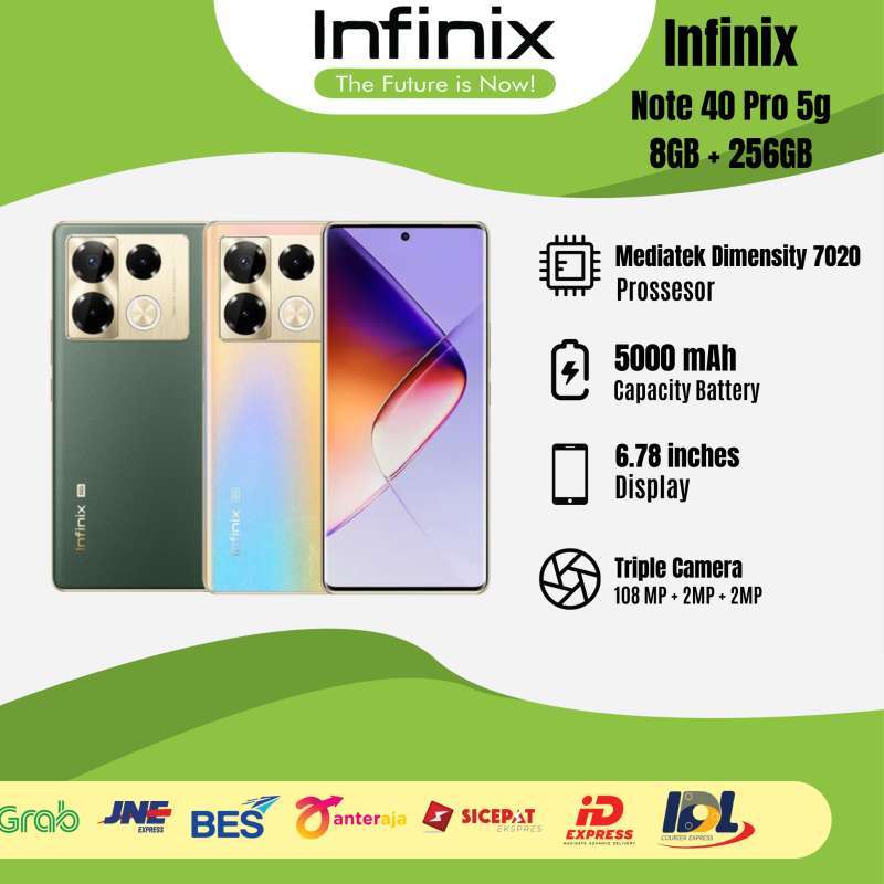 Jual Infinix Note 40 Pro 5g ( Ram 8gb + Rom 256gb ) - Garansi Resmi - Grey Di Seller Infinix ...