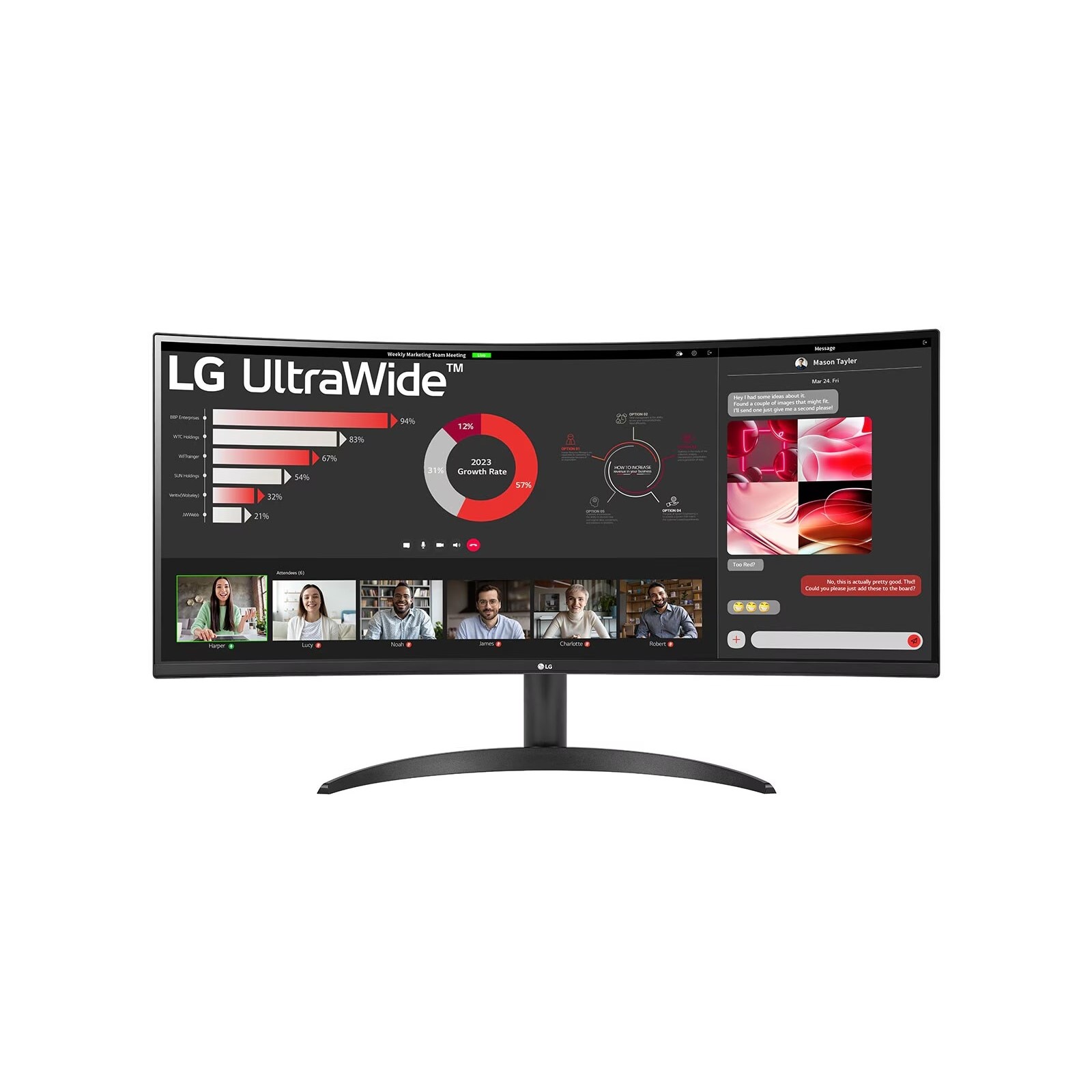 Promo Lg 34wr50qc-b Curve Ultrawide Monitor Qhd 34-inch (3440x1440 ...