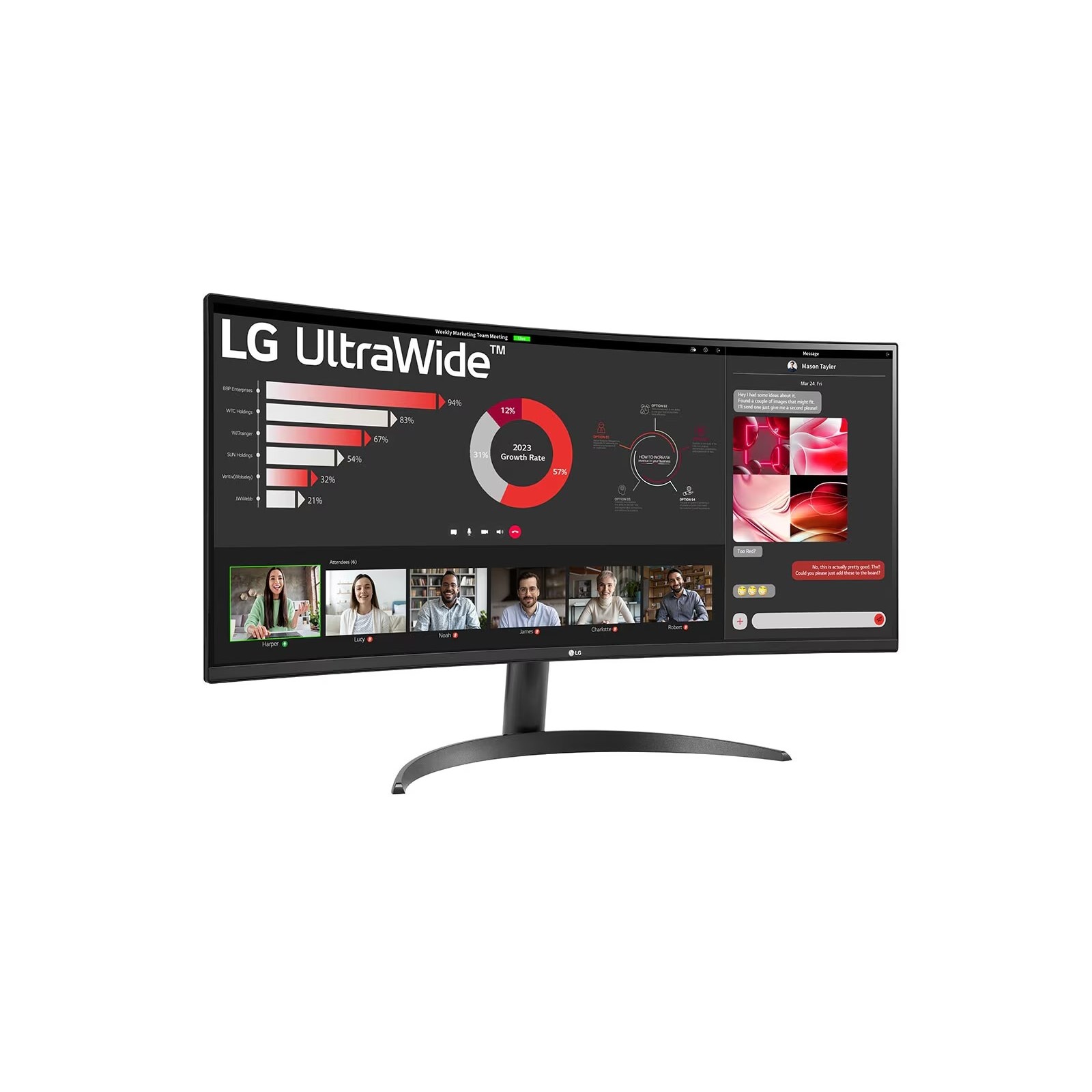 Promo Lg 34wr50qc-b Curve Ultrawide Monitor Qhd 34-inch (3440x1440 ...