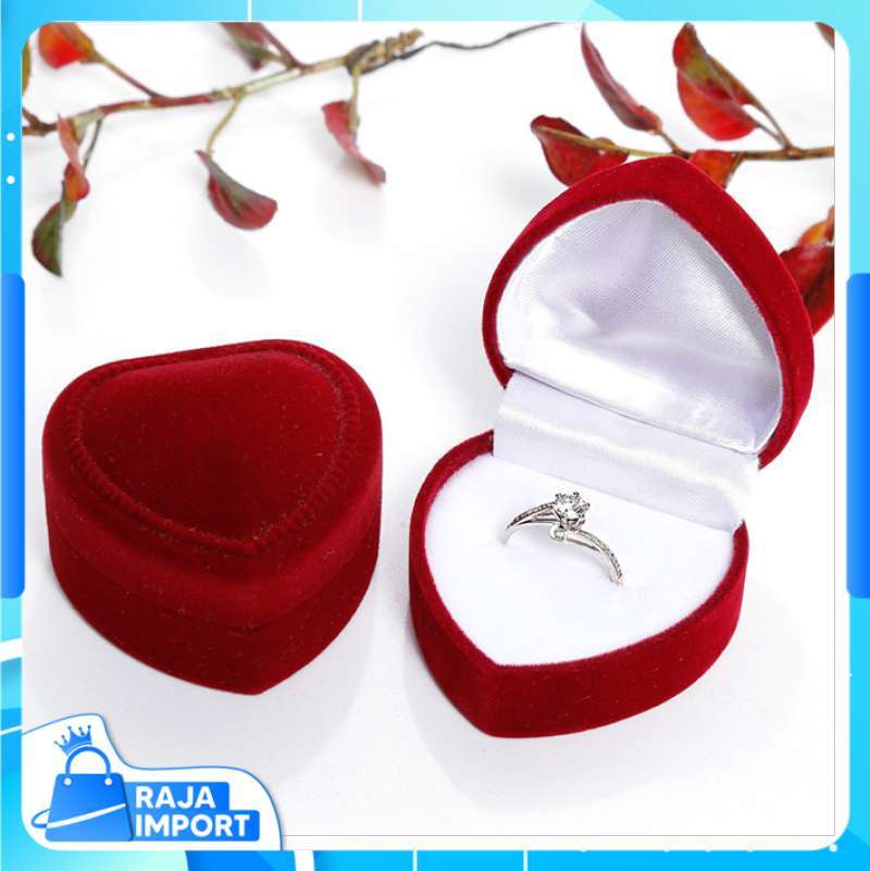 Promo Raja Import 5900 Kotak Cincin Model Love / Kotak Cincin Hati ...