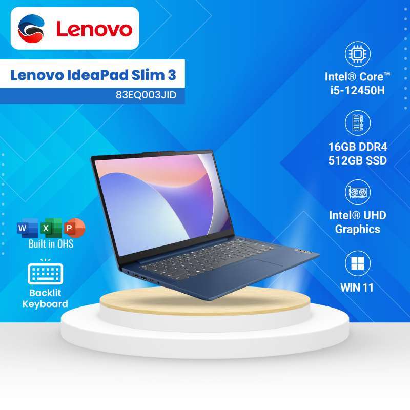 Promo Lenovo Laptop Ips3 14iah8 Intel Core I5 12450h 16gb 512gb Ssd 14 Fhd W11 Abyss Blue ...