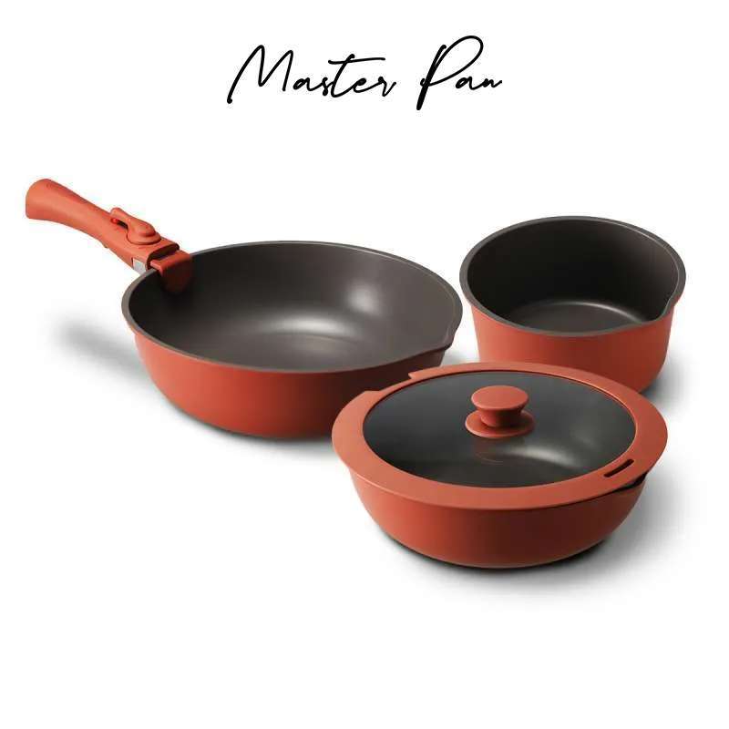 Jual Master Pan Clip 'n Stack Set Panci Anti Lengket Dengan Gagang Yang ...