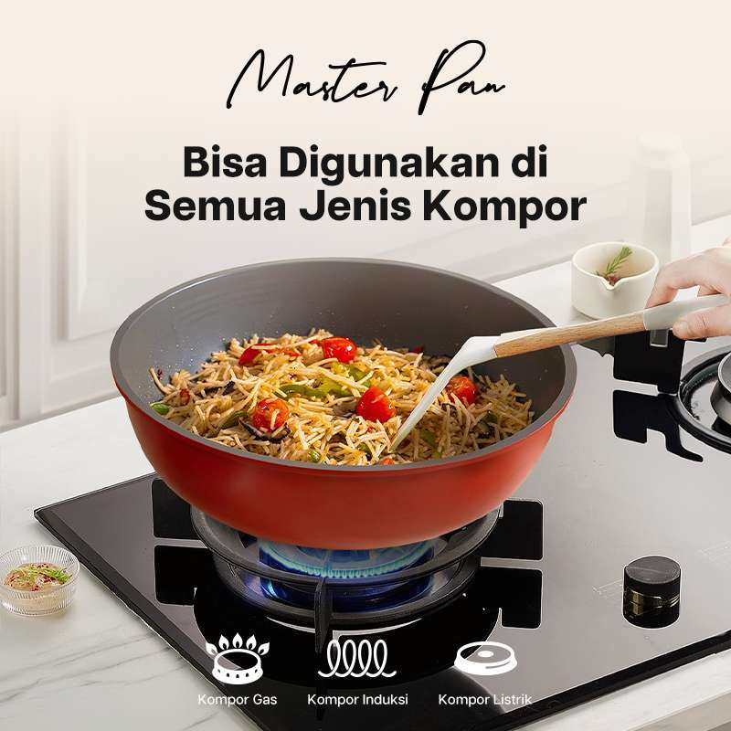 Jual Master Pan Clip 'n Stack Set Panci Anti Lengket Dengan Gagang Yang ...