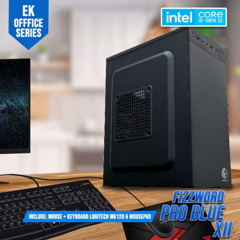 Promo Pc Rakitan Ek Office Fizzword Pro Blue-xii - Core I5 16gb - Enter ...