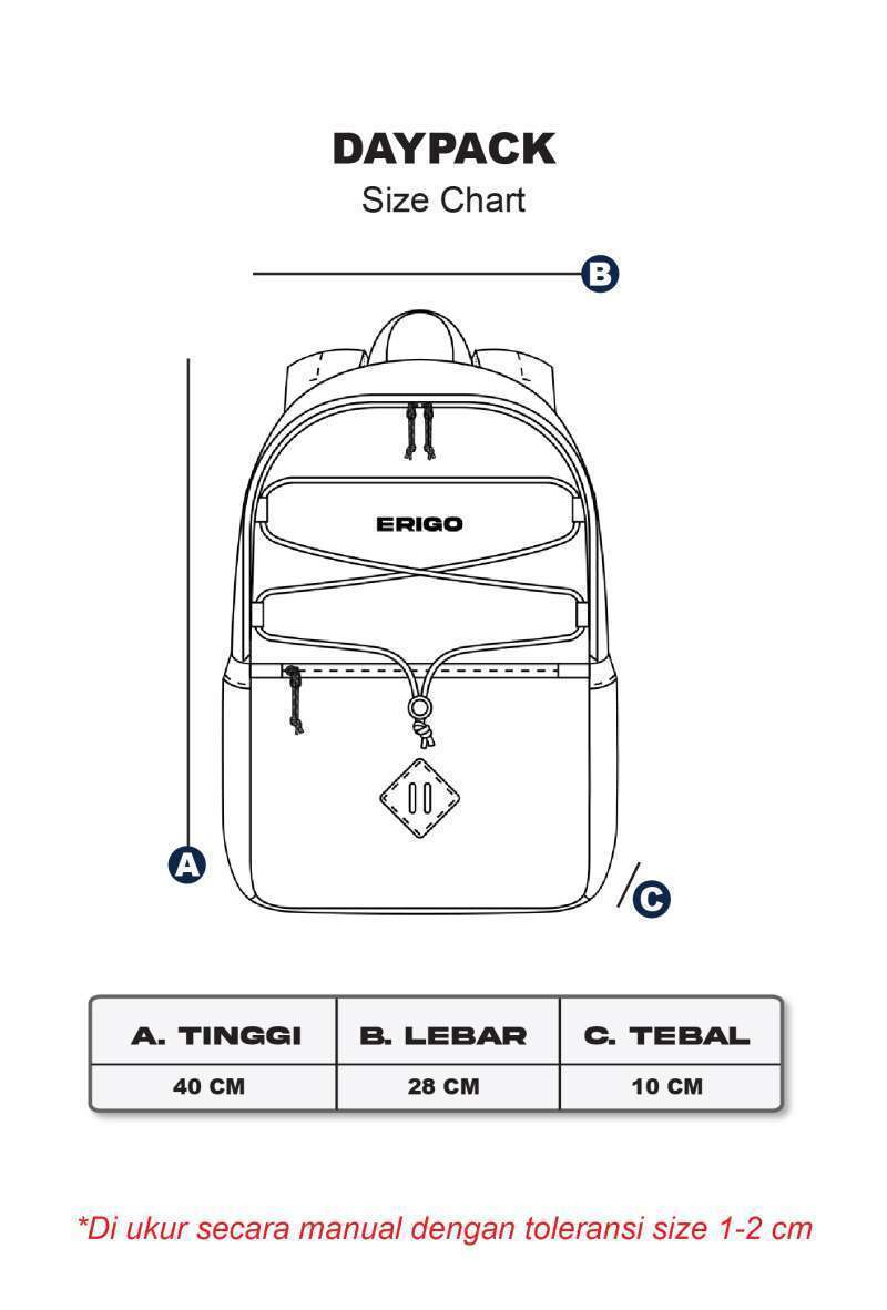 Promo Erigo Daypack Yokohama Black Unisex Diskon 72% Di Seller Erigo ...