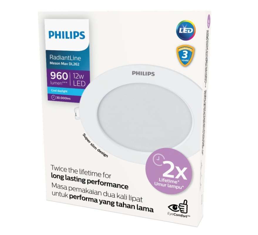 Promo Lampu Philips Radiantline Downlight Meson Max Dl262 12W D150 65k ...