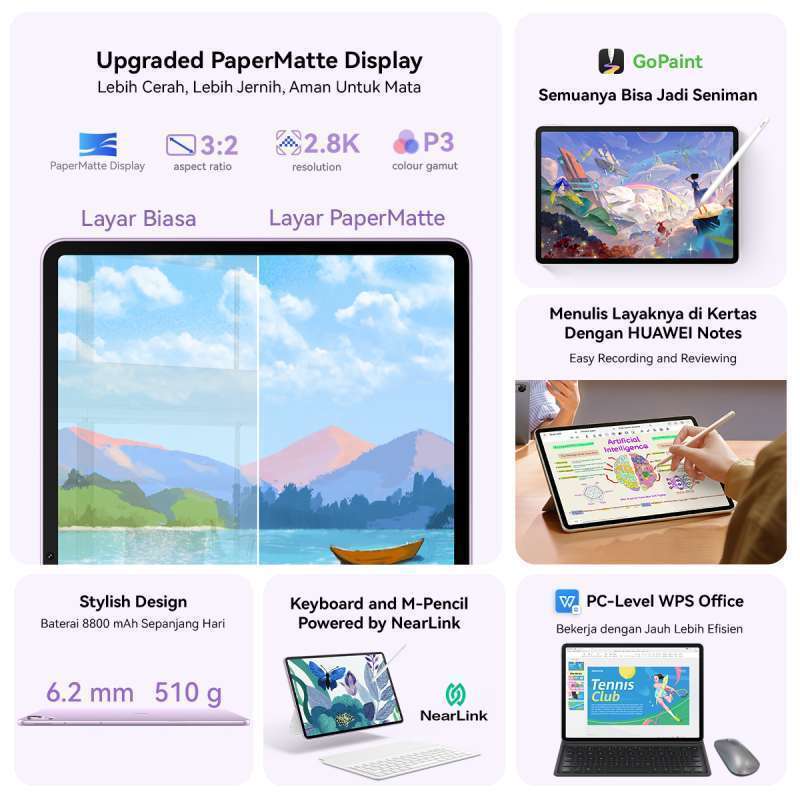 Promo HUAWEI Matepad 11.5s Papermatte Edition/ HUAWEI Matepad 11.5-inci ...