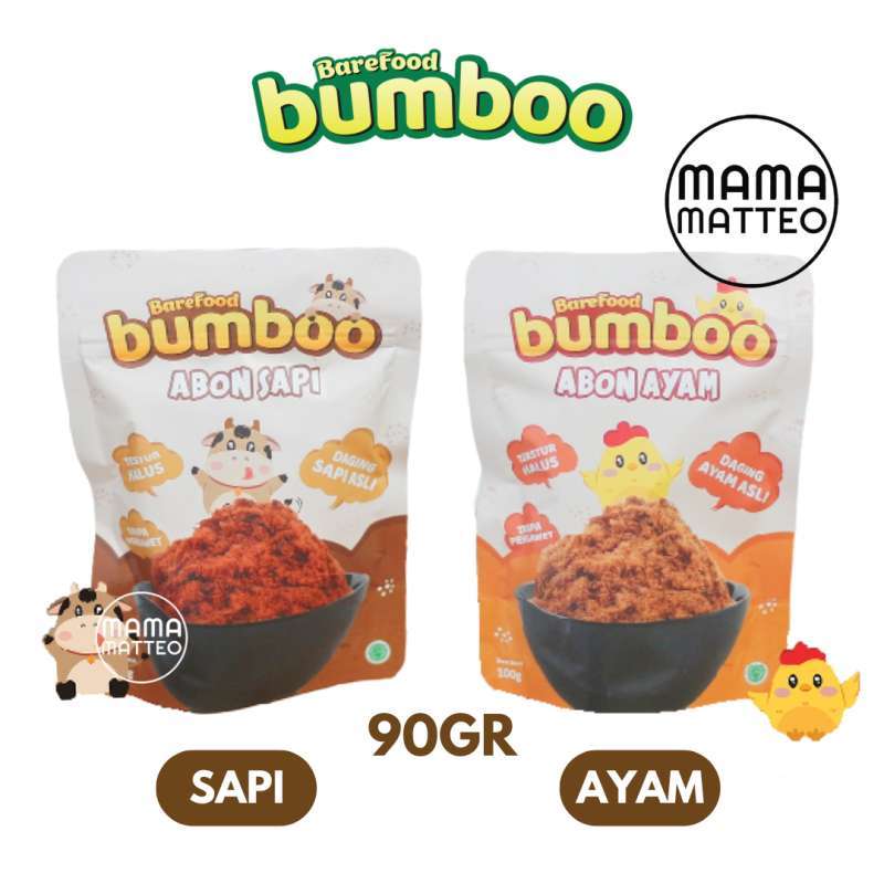Jual Barefood Bumboo Abon Sapi & Ayam 90gr Tanpa Msg & Pengawet / Abon ...
