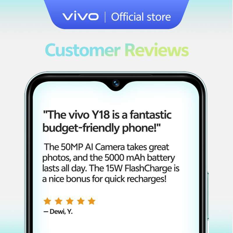 Promo [new Launch] vivo Y18 - Nfc Multifunctions, 50mp Ai Camera, 5000 ...