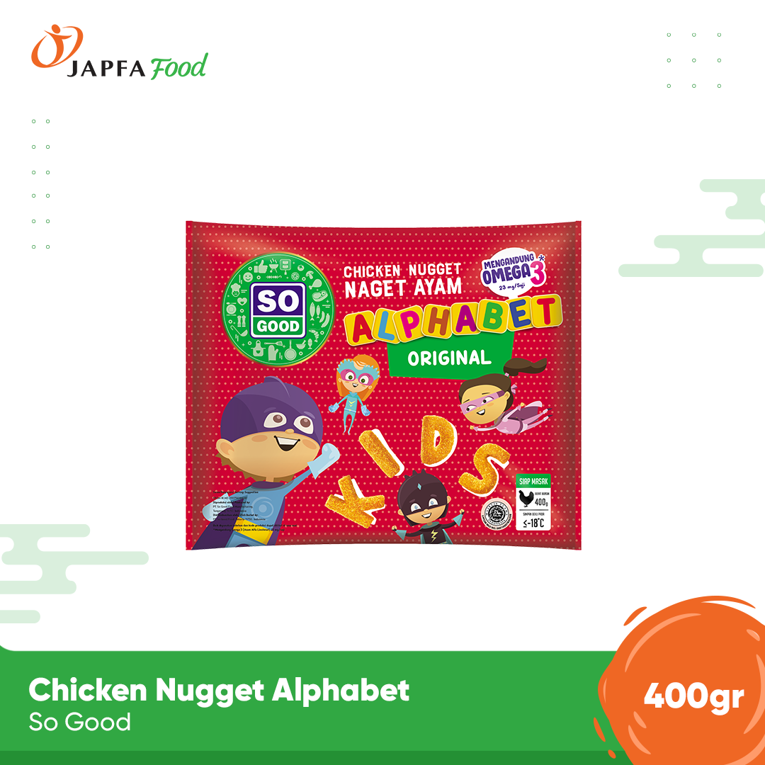 Promo So Good Chicken Nugget / Naget Ayam Alphabet 400gr Diskon 23% di Seller Japfa Food Jakarta ...