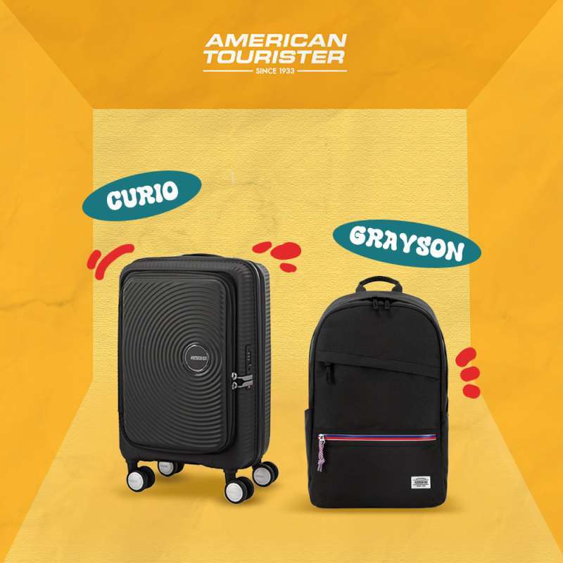 Promo American Tourister Back To School Set Bundle Curio Cabin Black ...