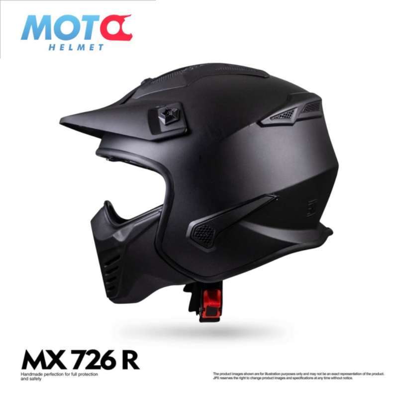 Jual Helm Jpx Full Face Mx-726r - Black Doff/red - Smoke Xxl Di Seller ...