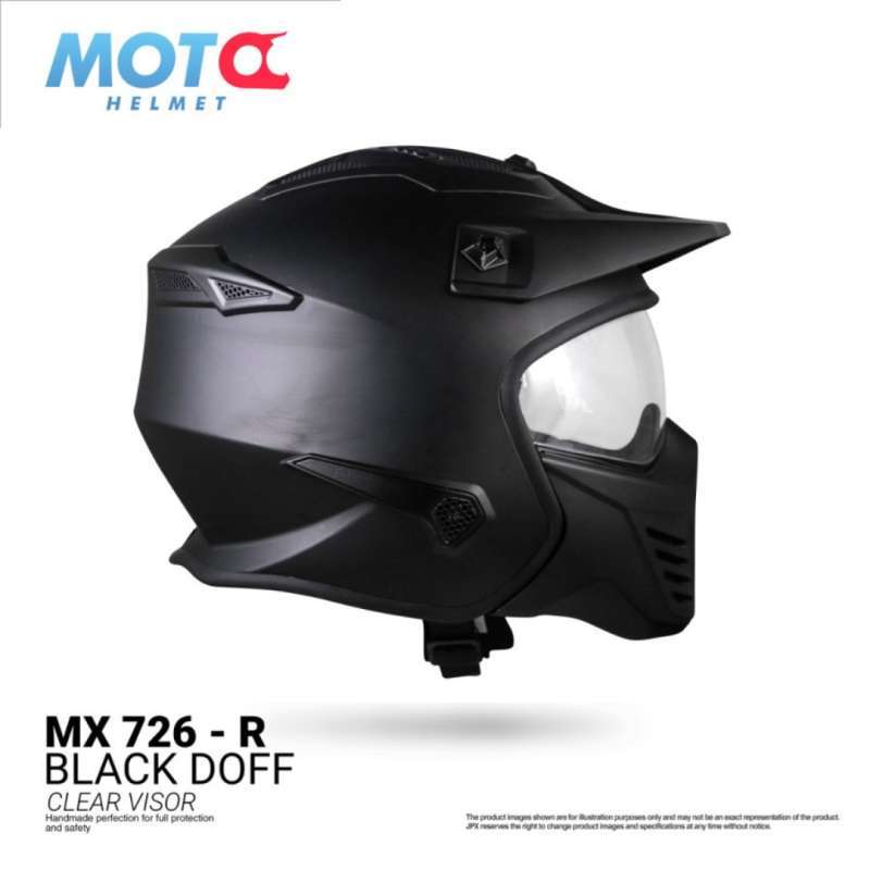 Jual Helm Jpx Full Face Mx-726r - Black Doff/red Di Seller Motohelmet ...
