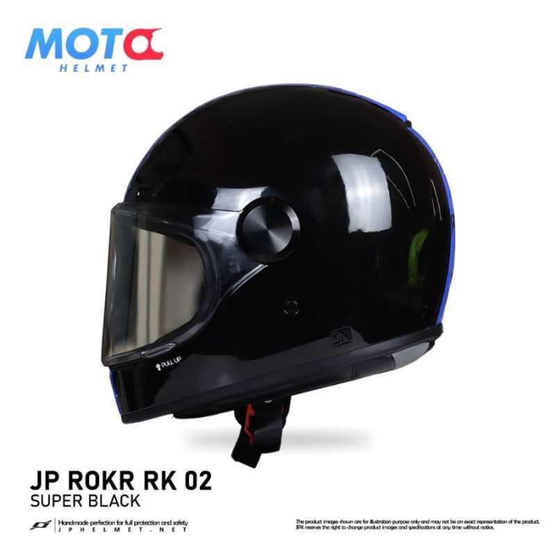 Jual Helm Fullface Retro Jp Rokr - Rk 02 - L Broken White Gloss Di ...