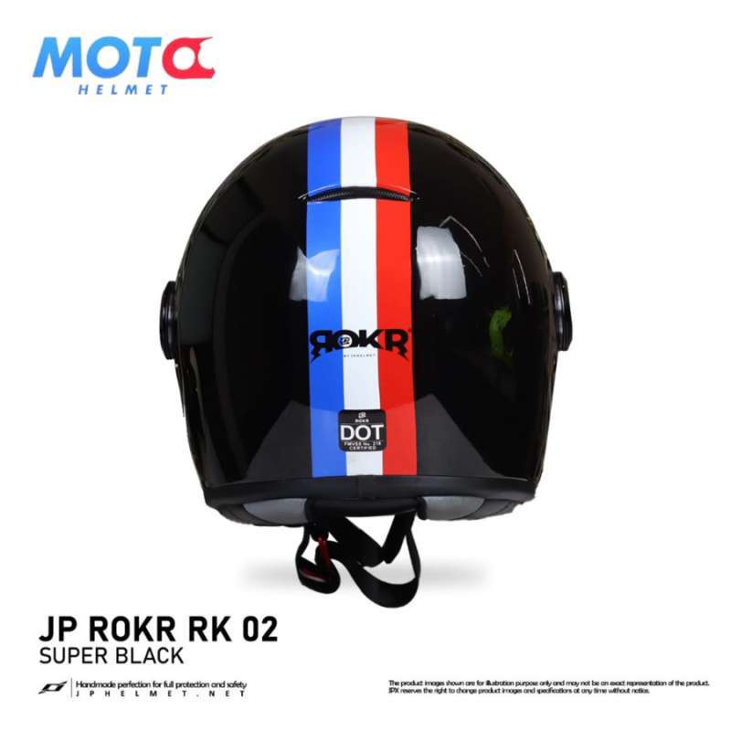 Jual Helm Fullface Retro Jp Rokr - Rk 02 - L Broken White Gloss Di ...