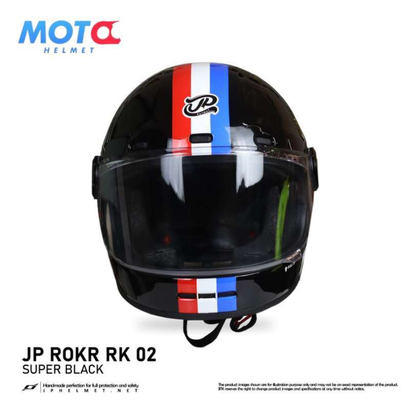 Jual Helm Fullface Retro Jp Rokr - Rk 02 - L Broken White Gloss Di ...