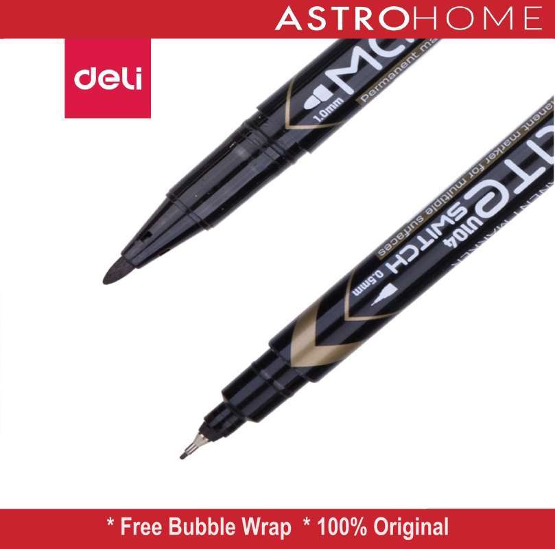 Promo Deli Mate Double Tips Eu10420 Hitam Eu10430 Biru Eu10440 Merah ...