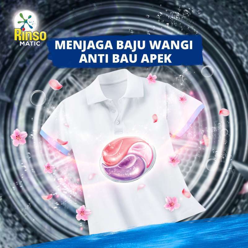 Promo Buy 1 Get 1 - Rinso Detergent Capsule Konsentrat Deterjen Matic ...