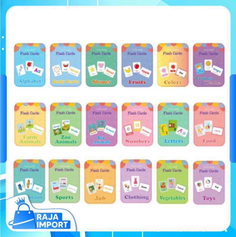 Promo Raja Import 5727 Mainan Flash Card Anak Kartu Pintar Edukasi ...