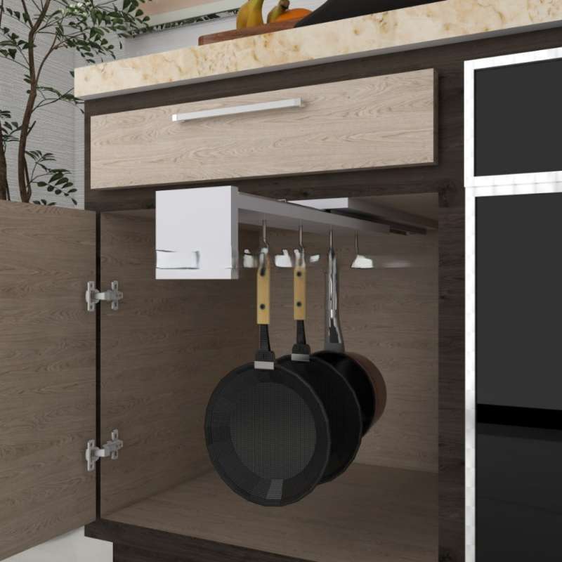 Jual Rel Laci Gantungan Panci Teflon Dapur Kitchen Set Minimalis Pen ...