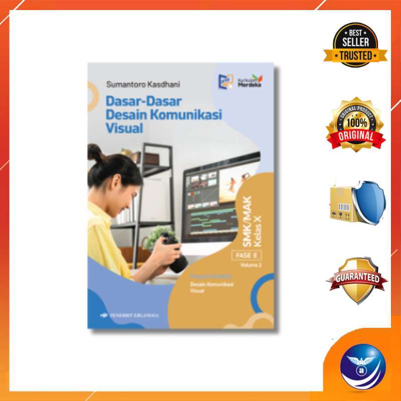 Jual Buku Pelajaran Dasar-dasar Desain Komunikasi Visual Smk/mak Kelas 10 Volume 1,2 Kurikulum ...