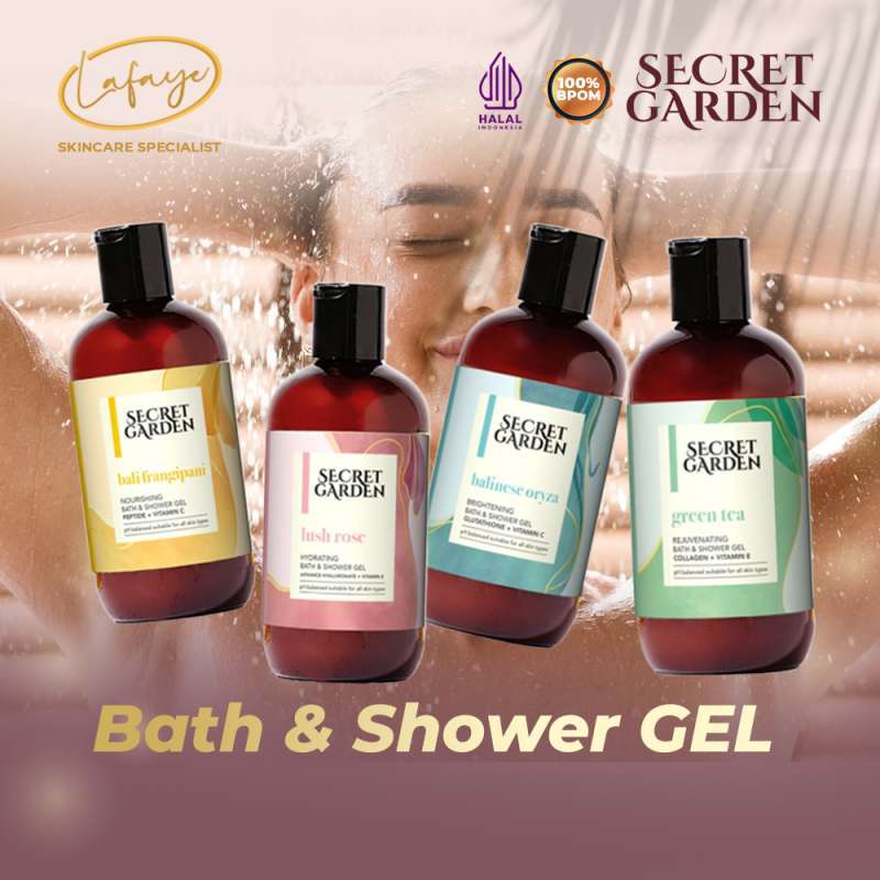Promo Secret Garden Bath & Shower Gel 250ml - Sabun Mandi Bahan Natural ...
