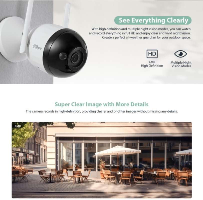 Jual Cctv Dahua F4c Pv Ricoo 4mp Smart Home Ip Camera Outdoor Wireless