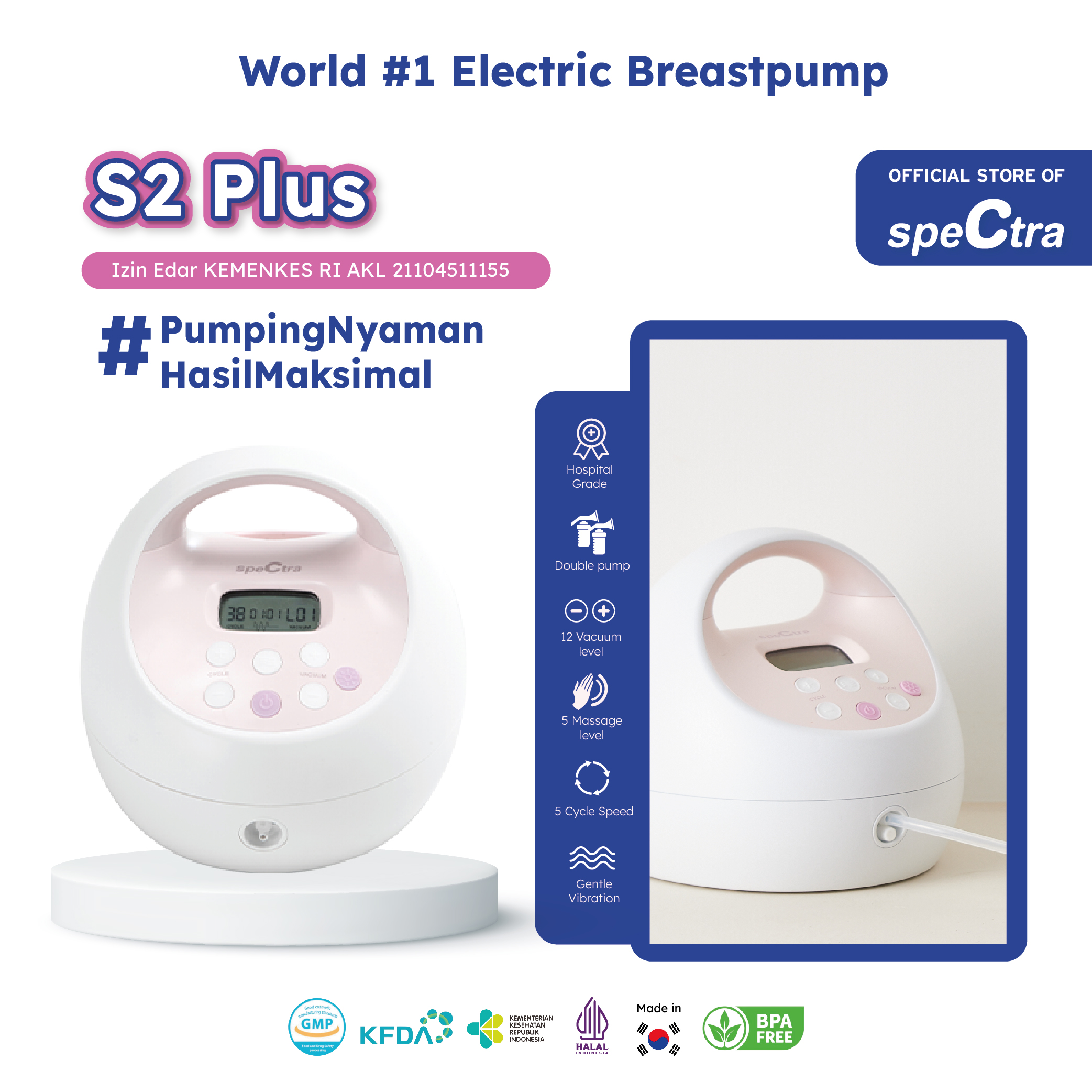 Jual Pompa Asi Elektrik Spectra S2 Plus Harga Termurah Dan Terlengkap ...