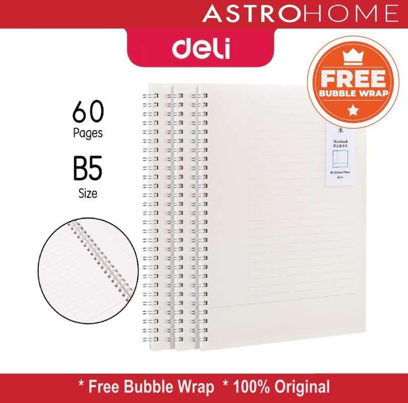 Jual Deli Lpb560 Spiral Notebook Buku Catatan Tulis Sekolah Spiral ...