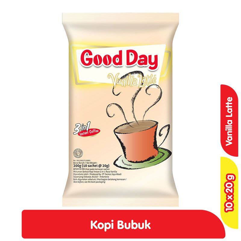 Jual Good Day Kopi Instant 3 In 1 Vanilla Latte 10 X 20 G Di Seller ...
